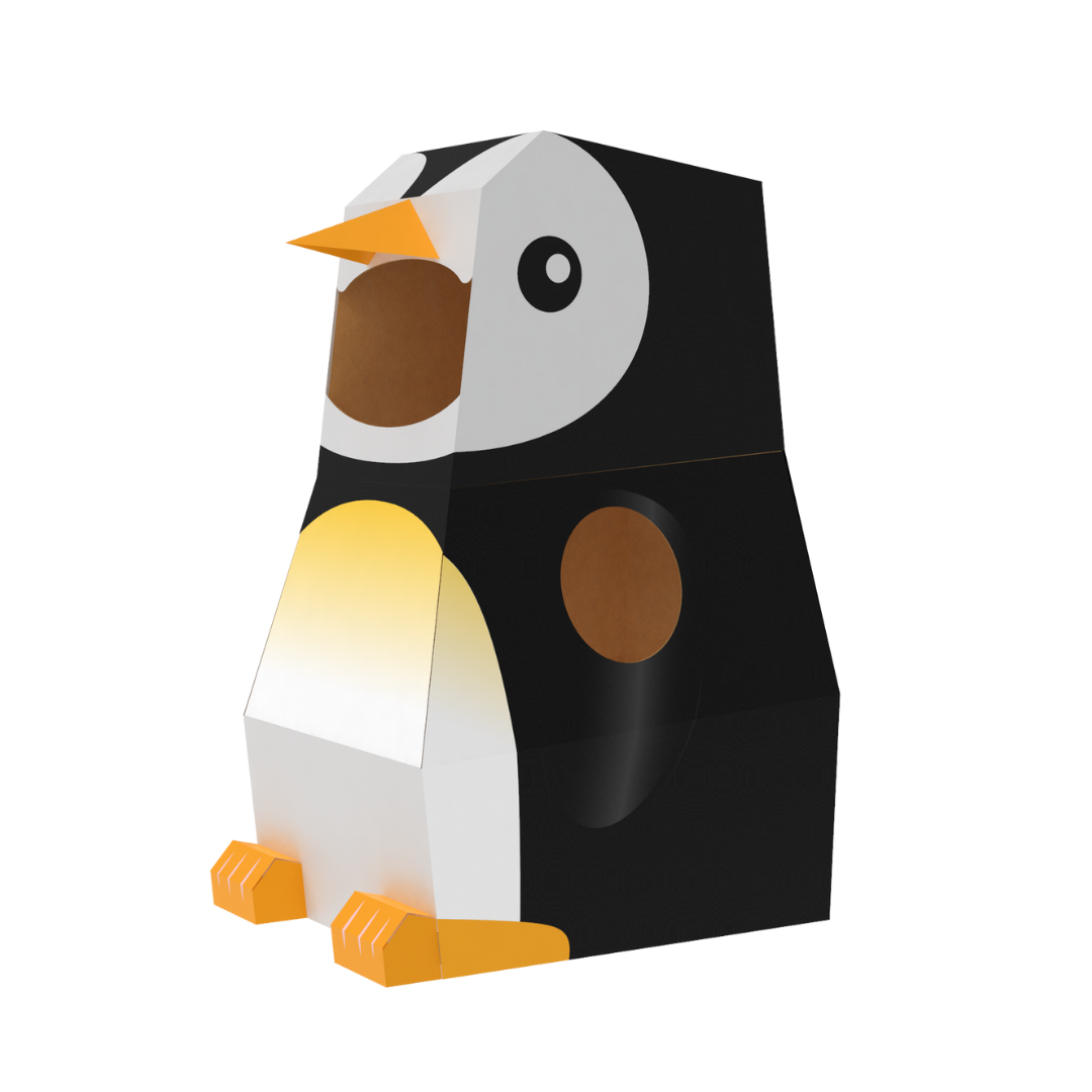 3D Cardboard Penguin Costume Kit – Paper Pops