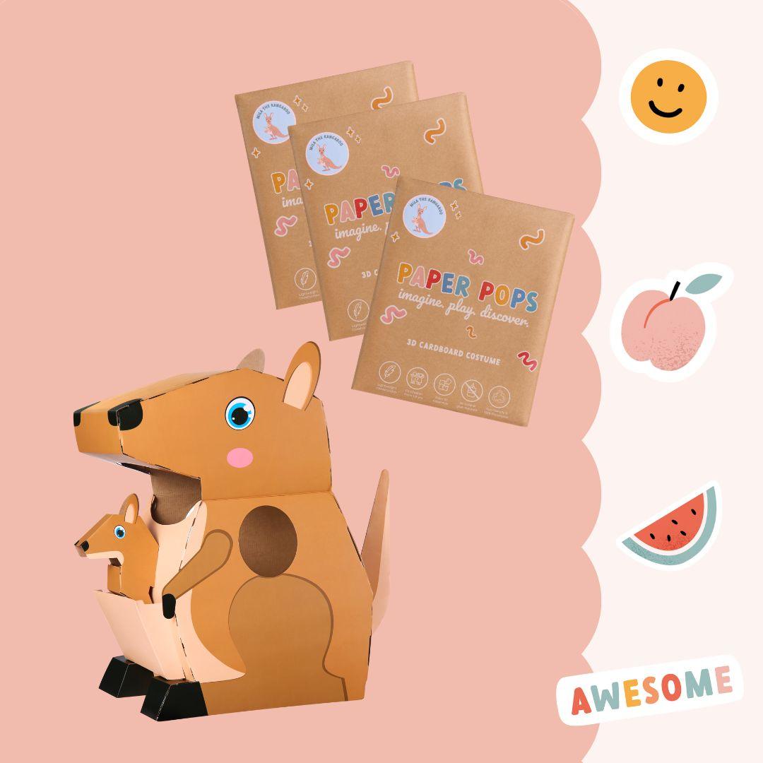 Party Pack: Mila the Kangaroo 3pk – Paper Pops
