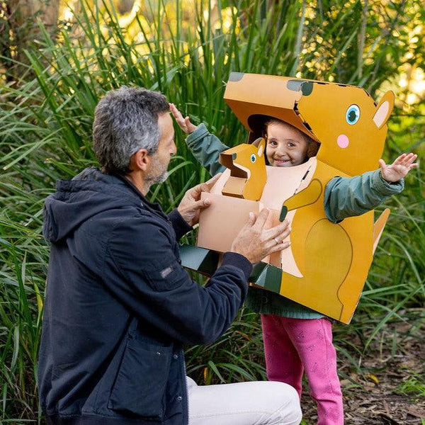 3D Cardboard Kangaroo Costume Kit – Paper Pops